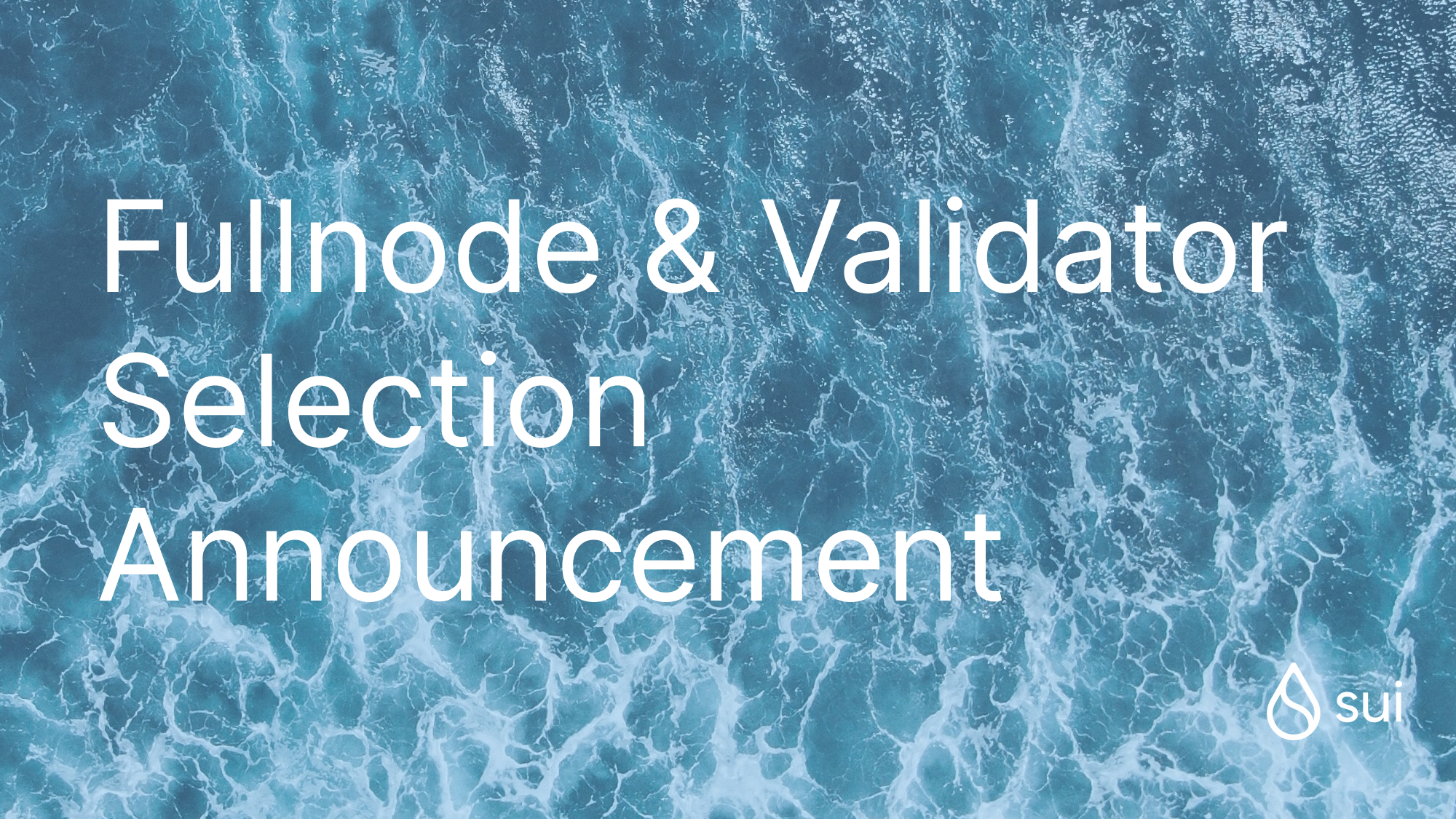 Full Node and Validator Selection Announcement