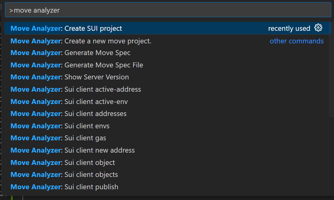 Sui Move Analyzer Tutorial